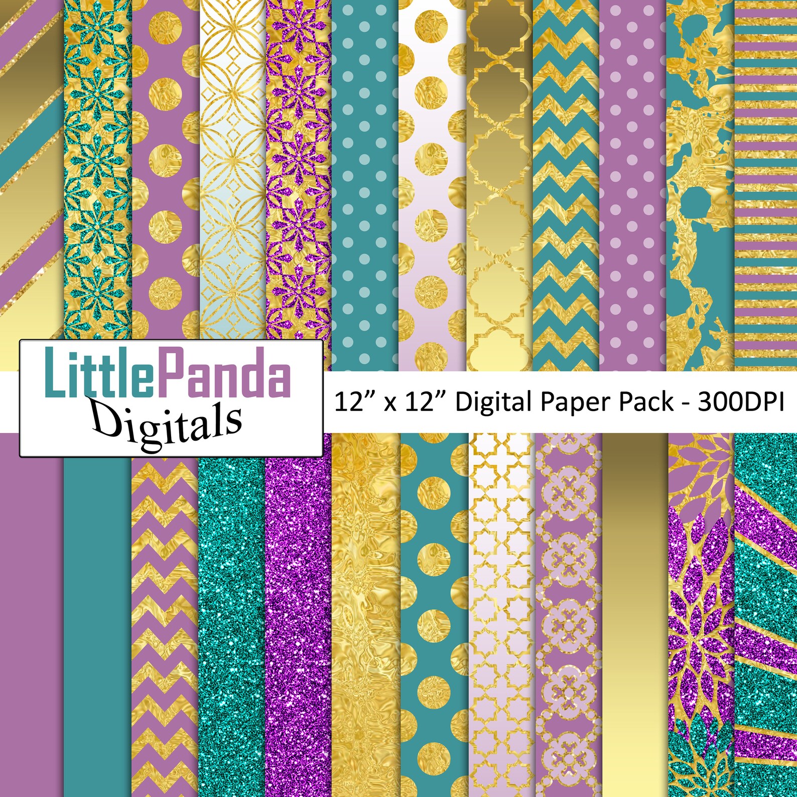 Princess Digital Paper Princess Scrapbook Papers Commercial | Etsy