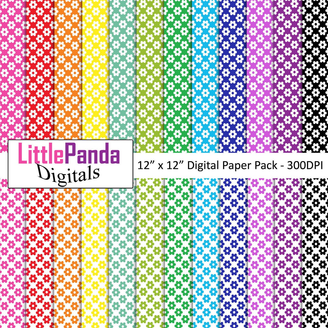 Floral Digital Paper, Scrapbook Papers, Wallpaper, Background ...
