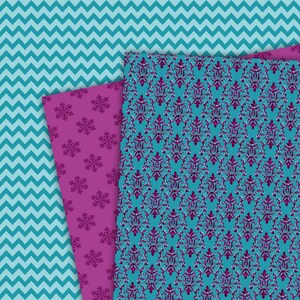 Frozen Digital Paper, Frozen Scrapbook Papers, Commercial Use, Glitter ...