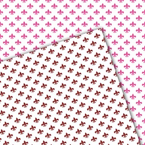 Fleur De Lis Digital Paper, Scrapbook Papers, Wallpaper, Background ...