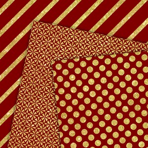 Maroon and Gold Digital Paper, Maroon Scrapbook Papers, Commercial Use ...