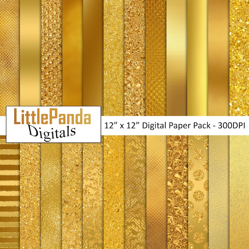 Metallic Gold Paper - Etsy
