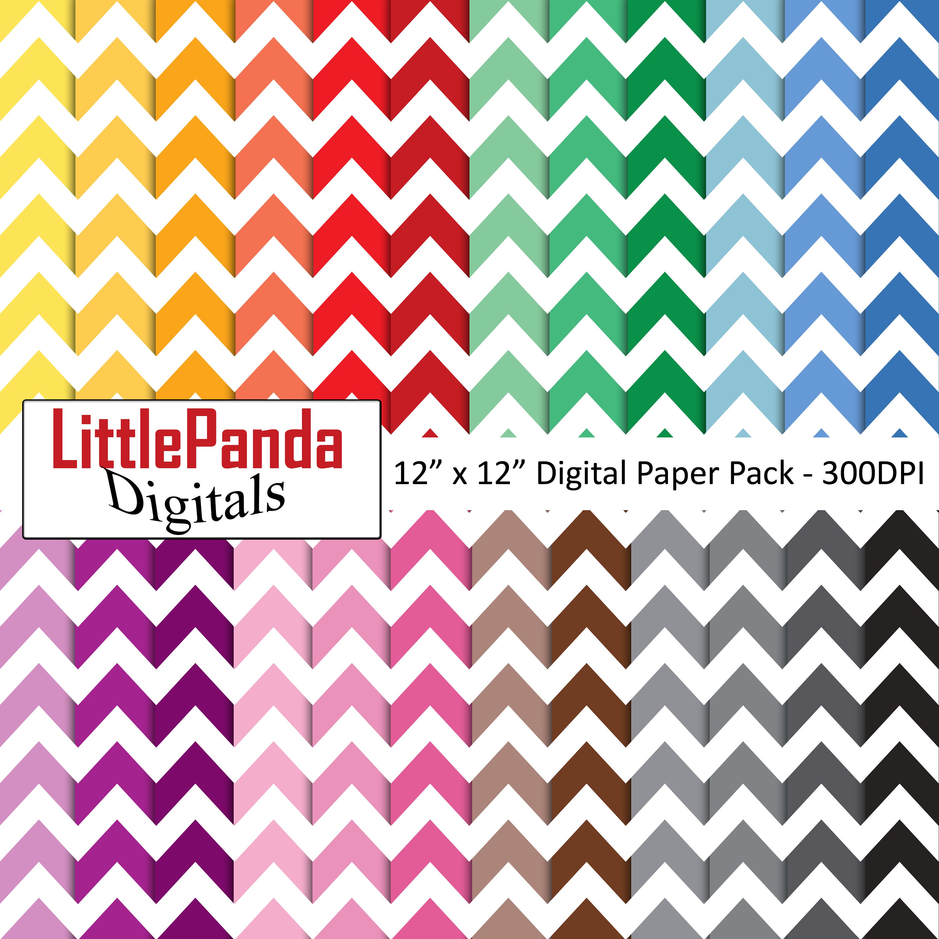 Chevron Digital Paper, Chevron Background, Chevron Patter, Paper Crafts ...