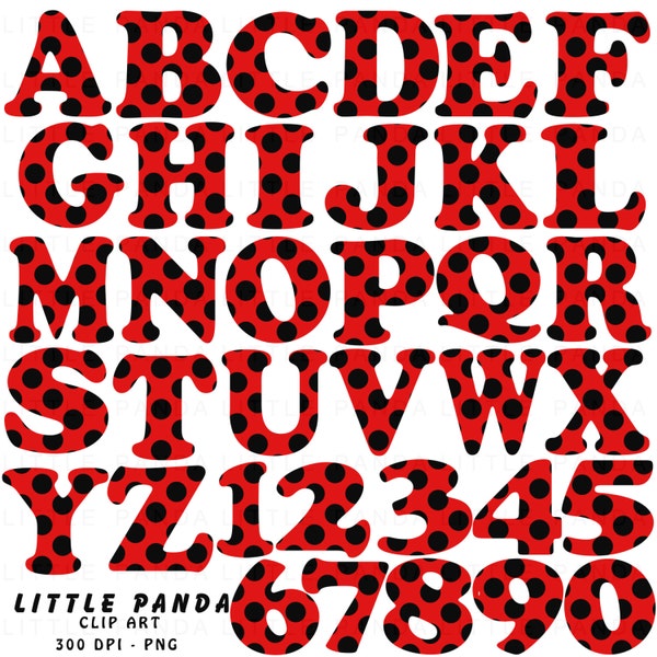 Polka Dot Alphabet - Etsy UK