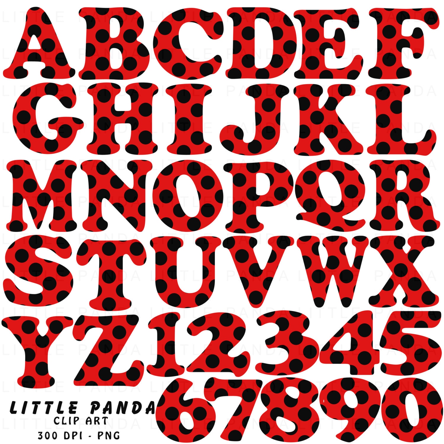 Red And White Polka Dot Clip Art