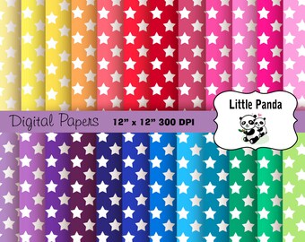 Pastel Digital Paper Pack Scrapbooking Papers 24 Jpg Files 12 | Etsy