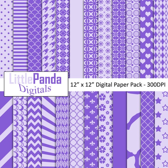 Purple Digital Paper Scrapbook Papers Background Commercial - Etsy