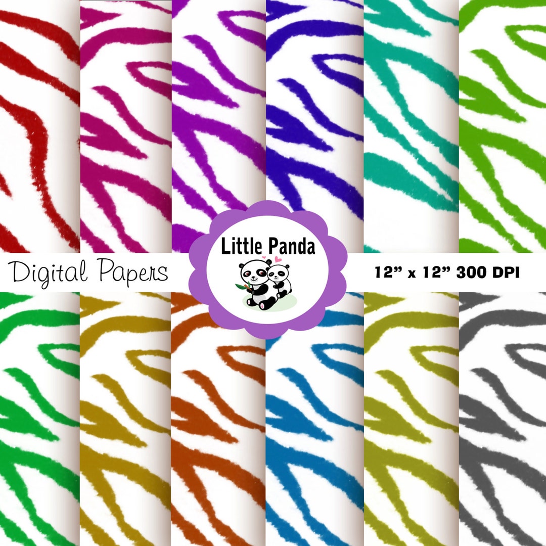 Tiger Digital Paper Pack, Digital Scrapbooking, 12 Jpg Files 12 X 12 ...