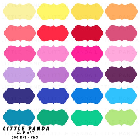 Digital Labels Tags Frames Clip Art Personal and | Etsy