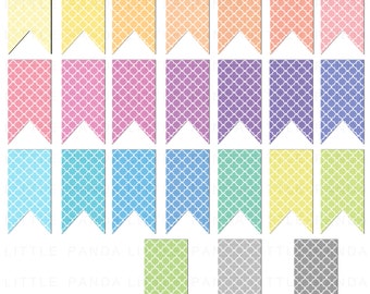 Pastel Flag Clip Art - Etsy