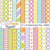 Easter Digital Paper - Etsy