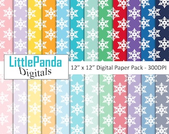 Digital Scrapbook Paper Winter Printable Frozen Winter Wedding Snow ...