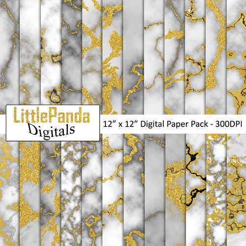 Marble Digital Paper - Etsy