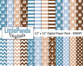 Anchor Digital Paper | Etsy