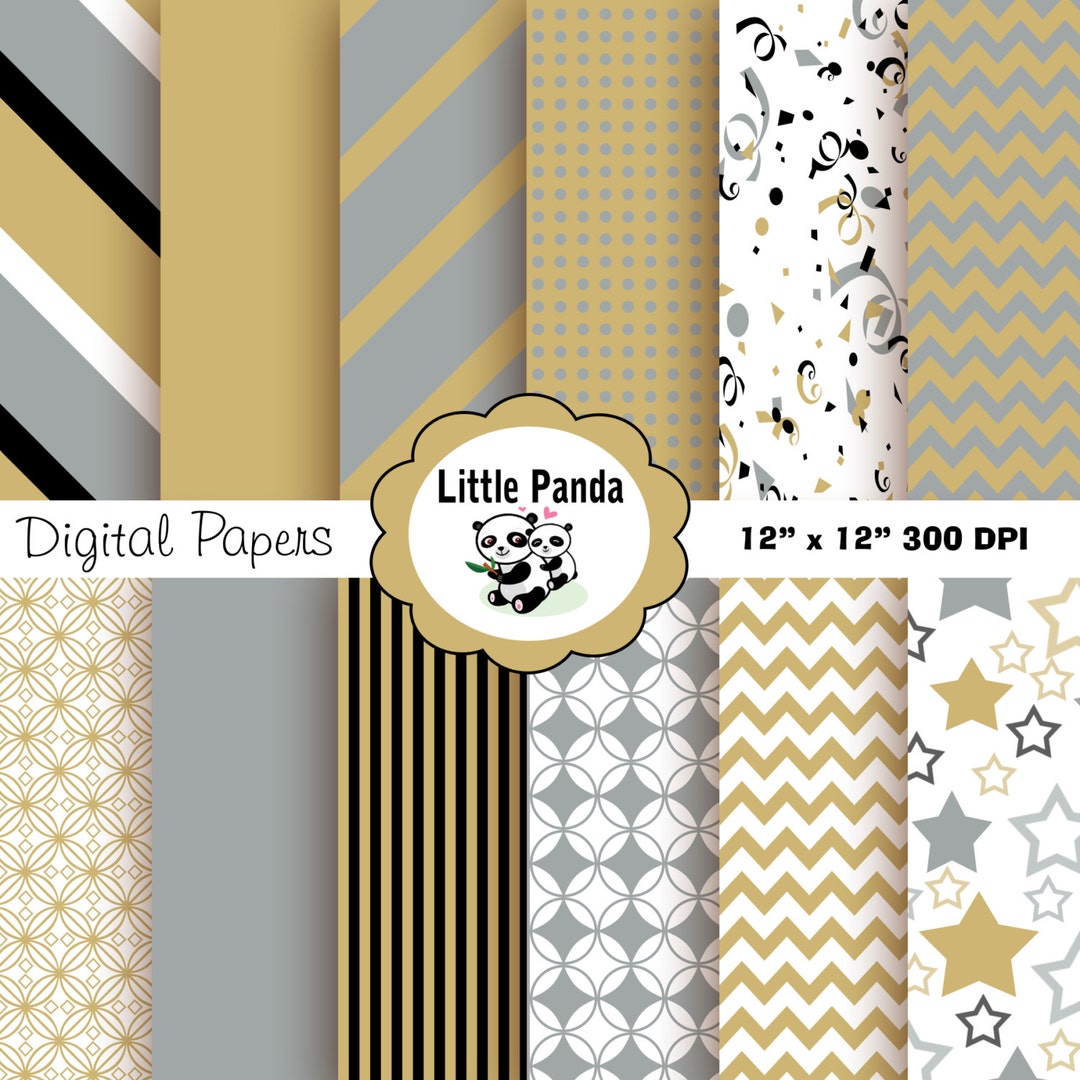 New Years Digital Paper Pack, Scrapbook Papers, 12 Jpg Files 12 X 12 ...