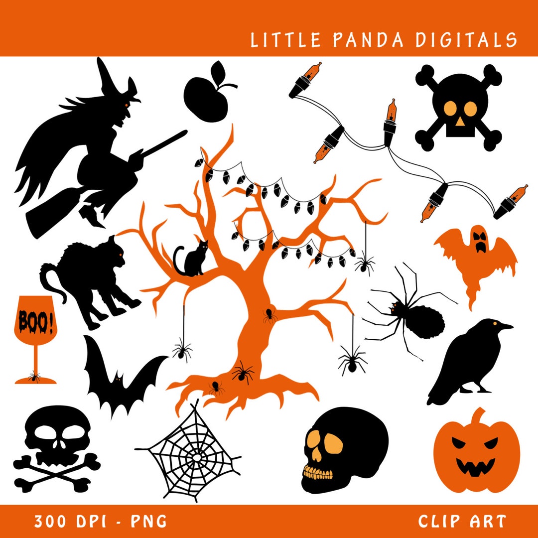 Halloween Digital Clip Art - Personal and Commercial Use - Instant ...