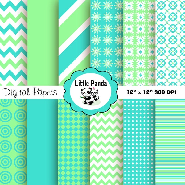 Turquoise and Lime - Etsy