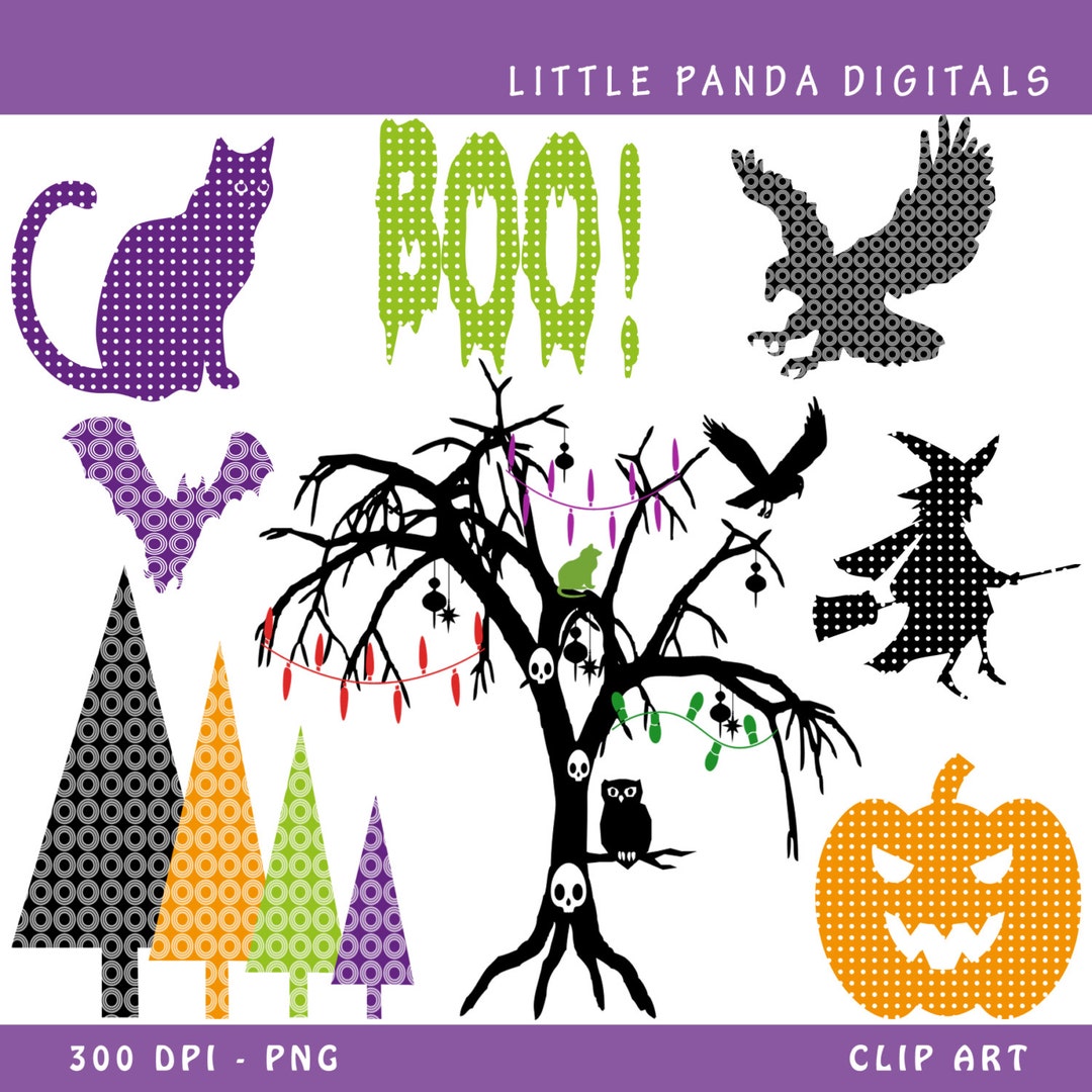 Halloween Digital Clip Art - Personal and Commercial Use - Instant ...