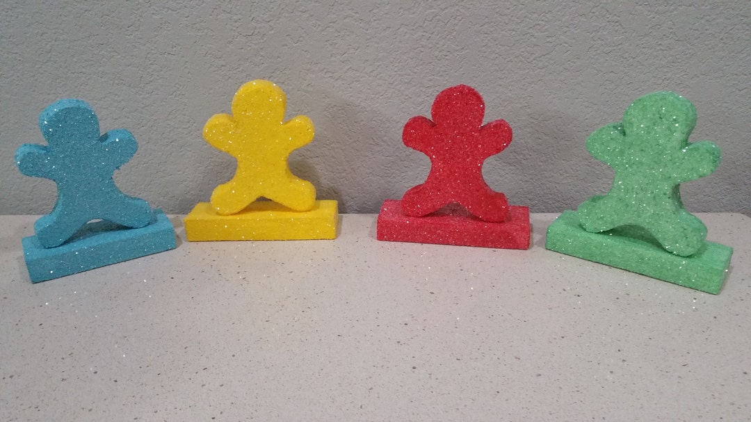 4 5 1/2 Mini Candy Men Table Decor or Game Piece Candy Land or Willy ...