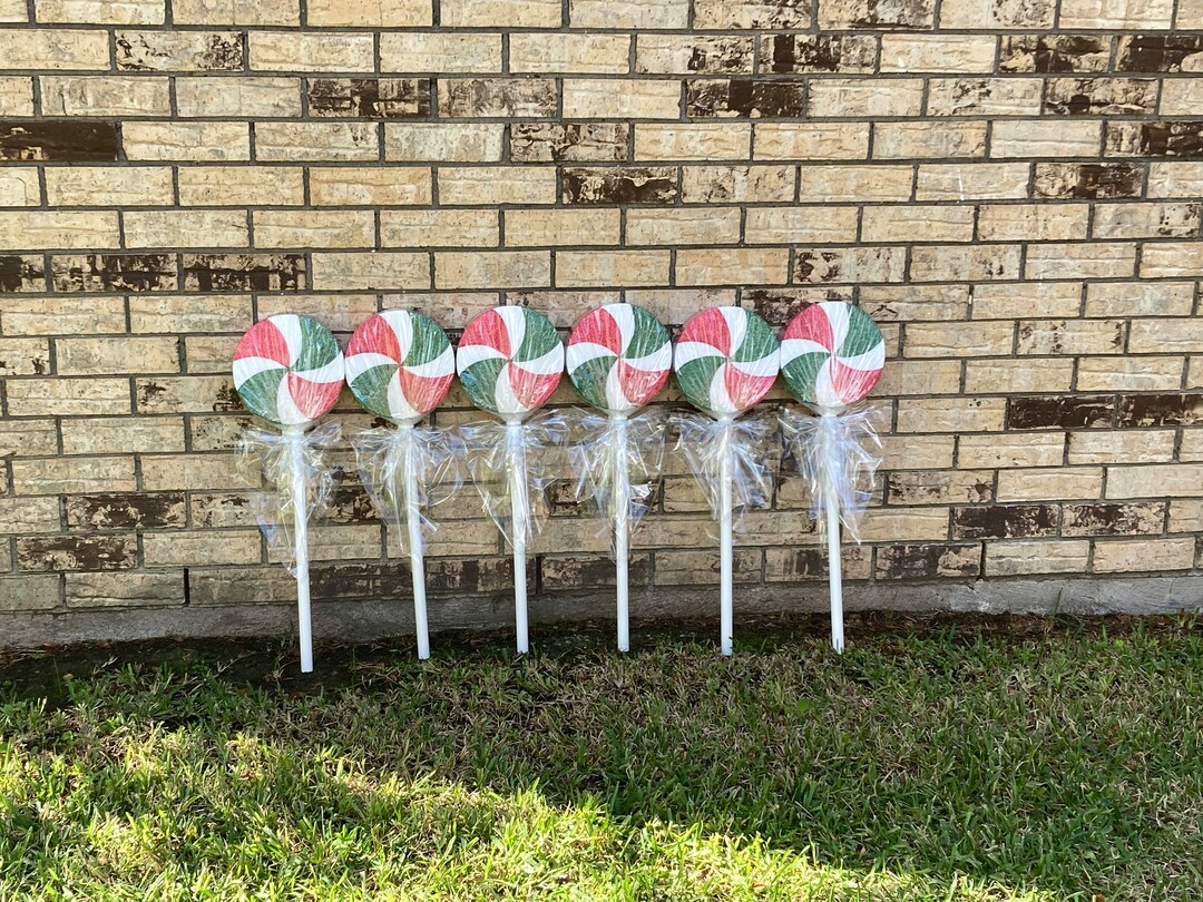 8" Pinwheel Lollipops - Christmas - Birthday - Candy Land - Willy Wonda ...
