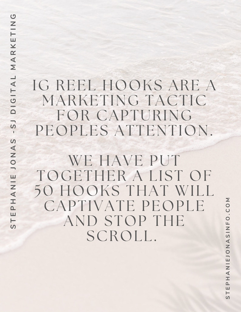 50 INSTAGRAM REEL HOOKS - Ig Training, Reel Trainings, Instagram Reels ...