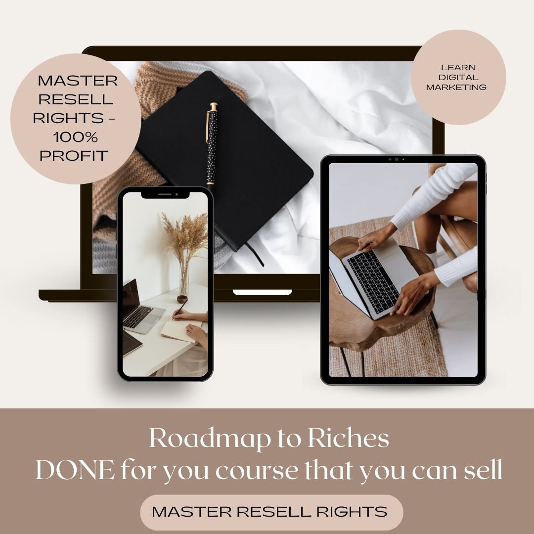 Master Resell Rights Roadmap To Riches Course Digital Marketing