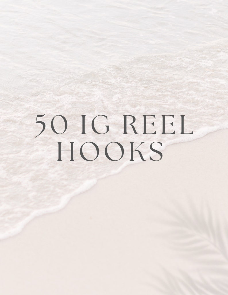 50 INSTAGRAM REEL HOOKS - Ig Training, Reel Trainings, Instagram Reels ...