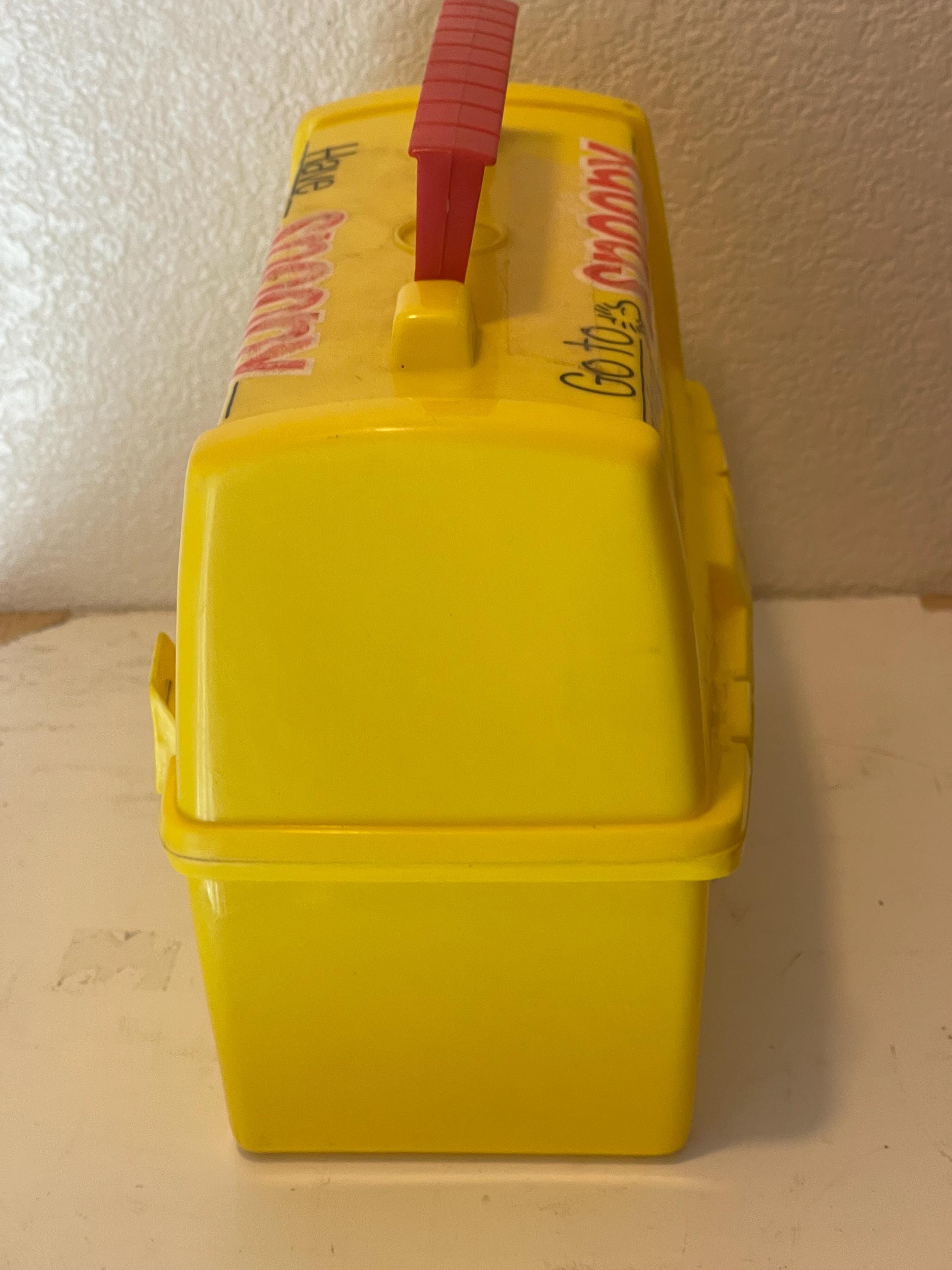 Vintage Snoopy Yellow Lunch Box - Etsy
