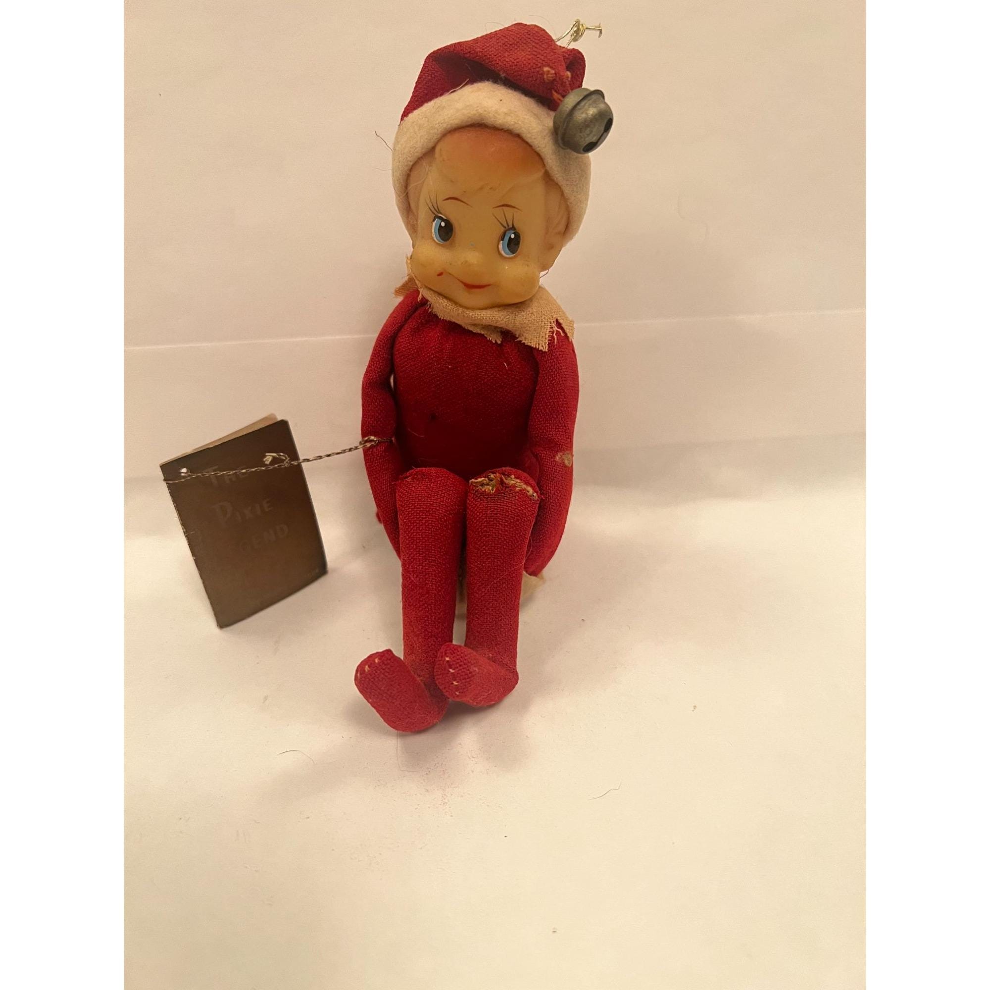 Vintage 1964 the Pixie Legend Christmas Elf Doll With Red Outfit ...