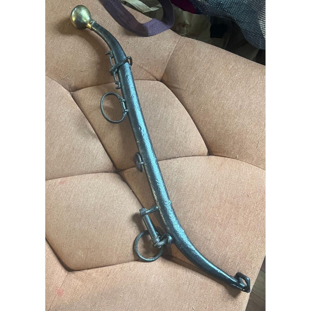 Antique Decorative Heavy Metal Horse Harness ? Display Piece With Rings ...