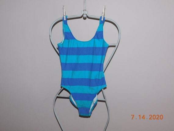 Vintage 1980's GAP One Piece Bathing Suit Never Worn Blue - Etsy