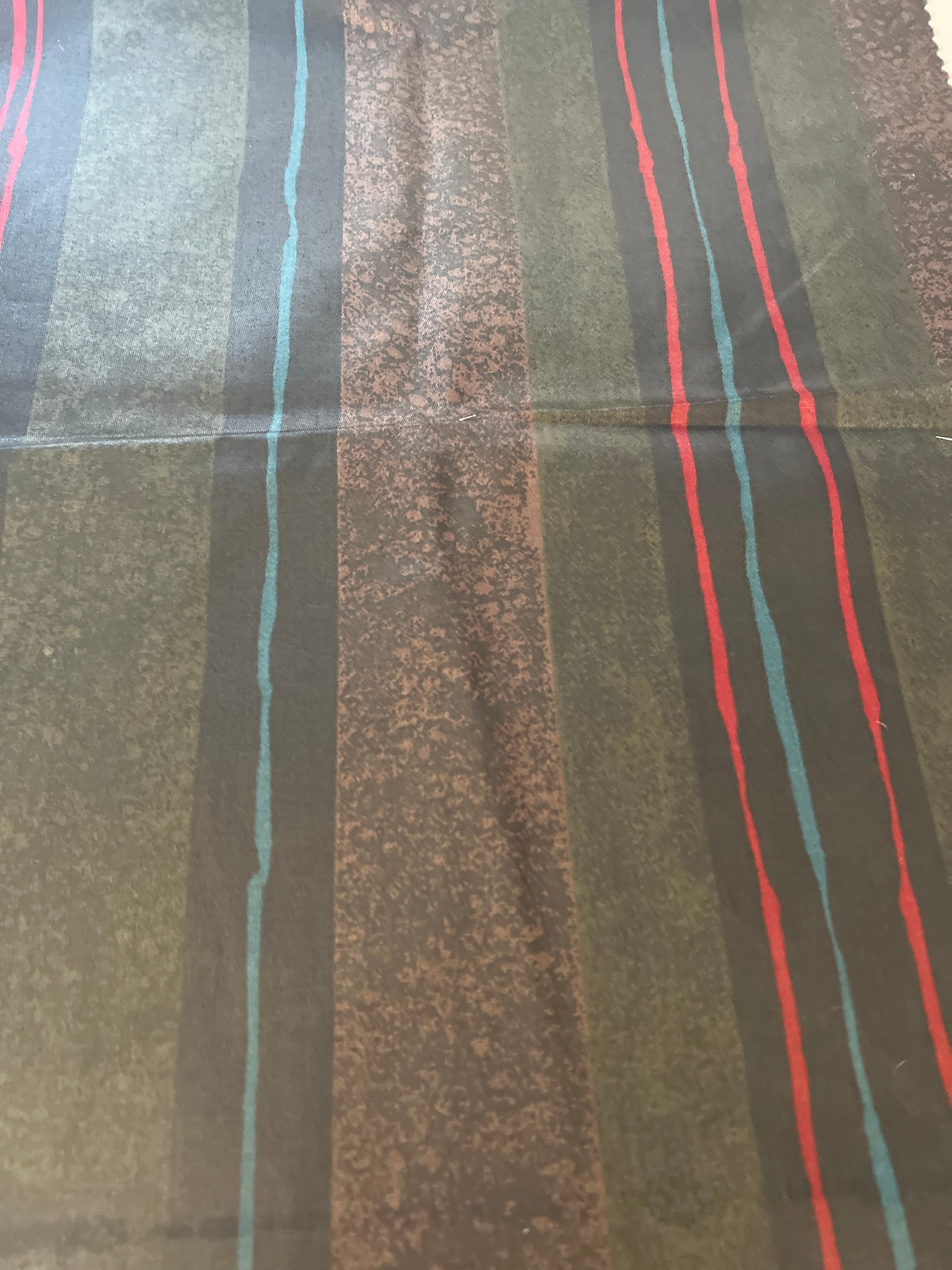 3 Tropical Print Samples 16x19 Chintz Art Deco Cotton Scotch Guard ...