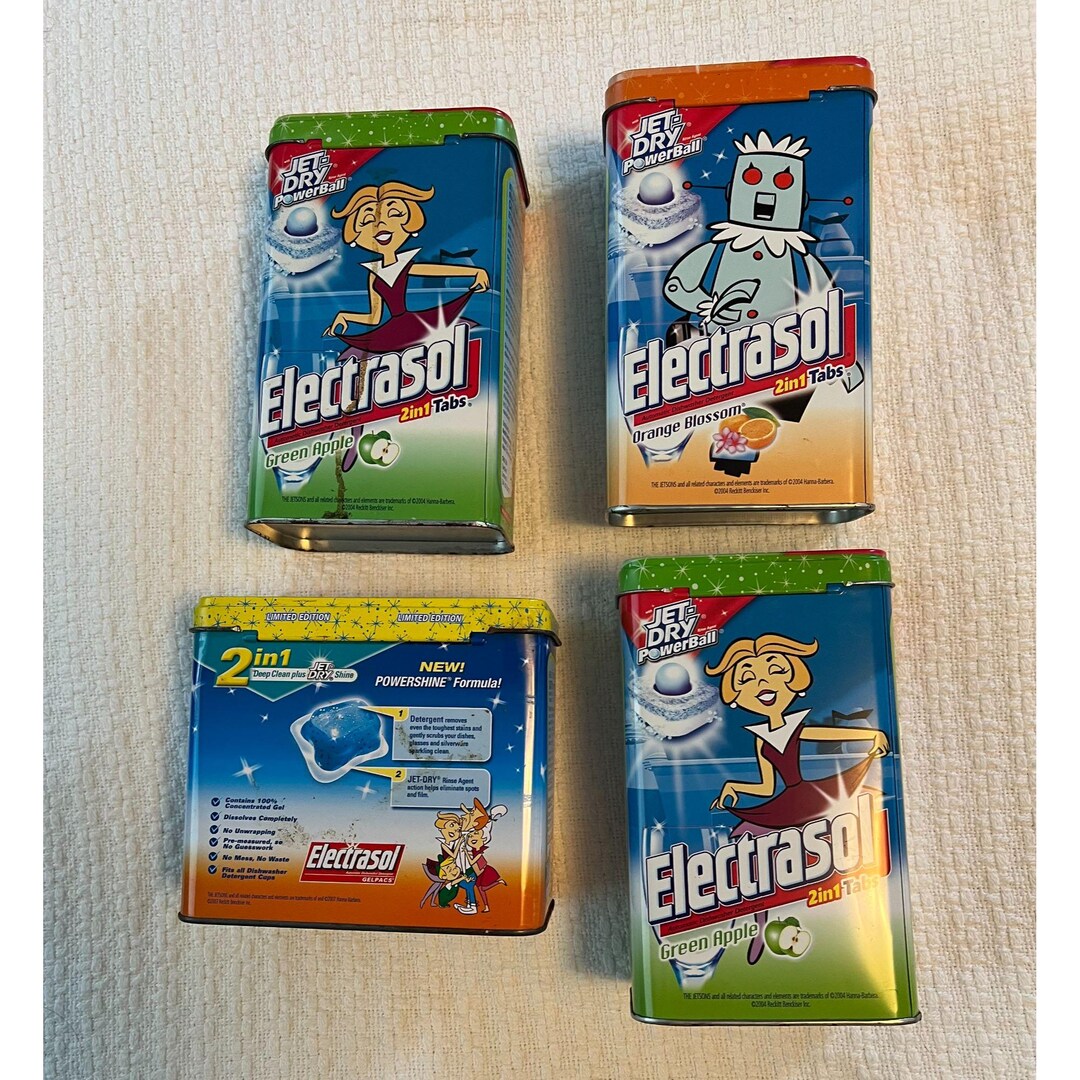 Vintage Jetsons Electrasol Tins Collection 4 Tins Collectable Limited ...