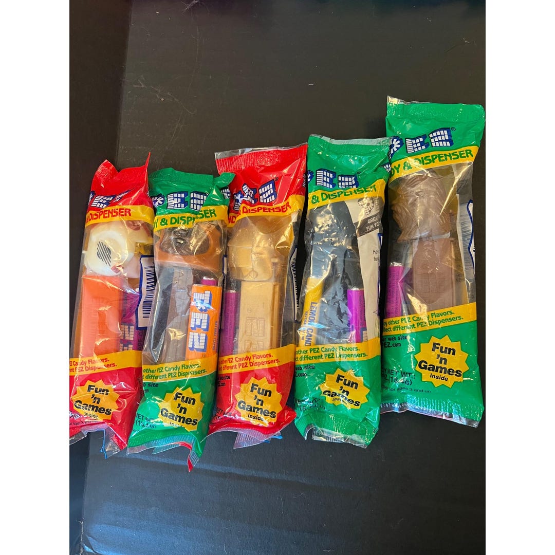 Star Wars PEZ Candy Dispensers Sealed Lot of 5 Assorted Characters ...