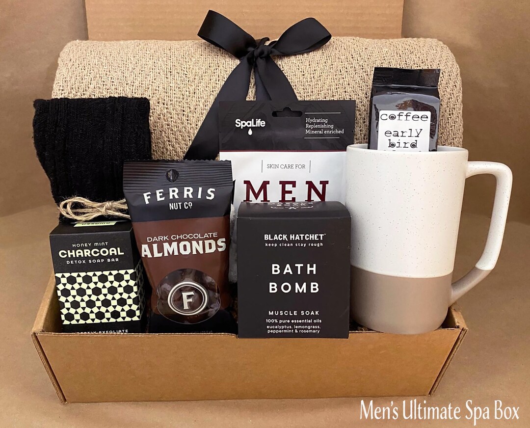 Mental Health Self-care Package for Him, Anxiety Relief Gift Box ...