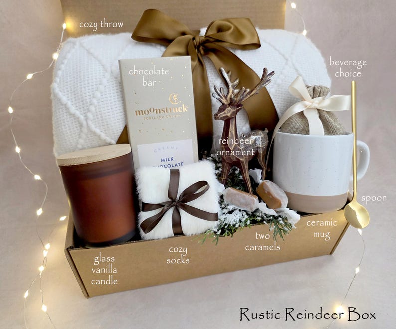 Cozy Christmas Gift Box for Women, Winter Self Care Relaxation Set - Etsy