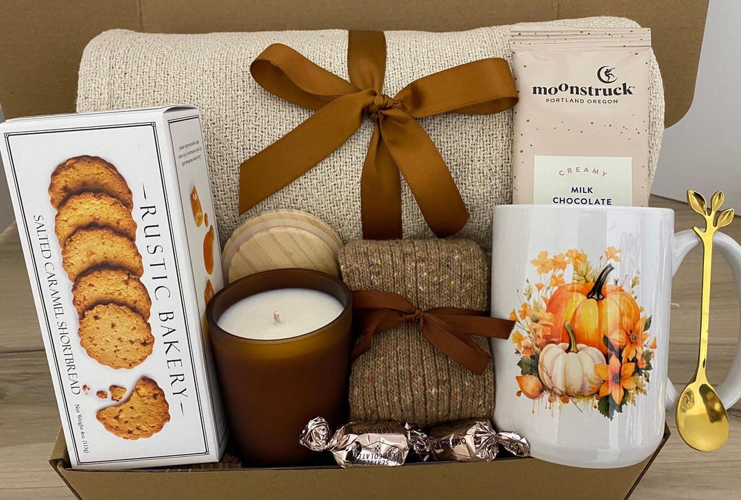 Fall Care Package for Women Hygge Gift Box Fall Cozy Gift Get Well Gift ...