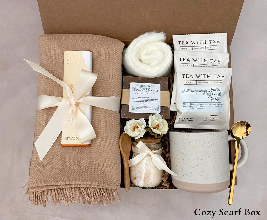 Autumn Comfort Box – Cozy Spa Gift Set With Blanket & Candle - Etsy