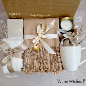 Christmas Spa Gift Box for Women, Cozy Winter Self Care Relaxation Set ...