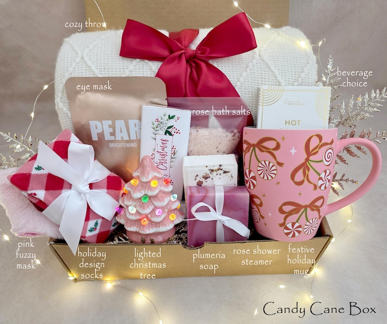 Cozy Christmas Gift Box for Women, Winter Self Care Relaxation Set - Etsy