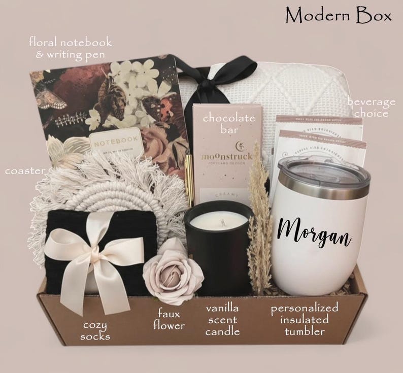 Personalized Spa Gift Box for Her – Custom Self Care Birthday and ...