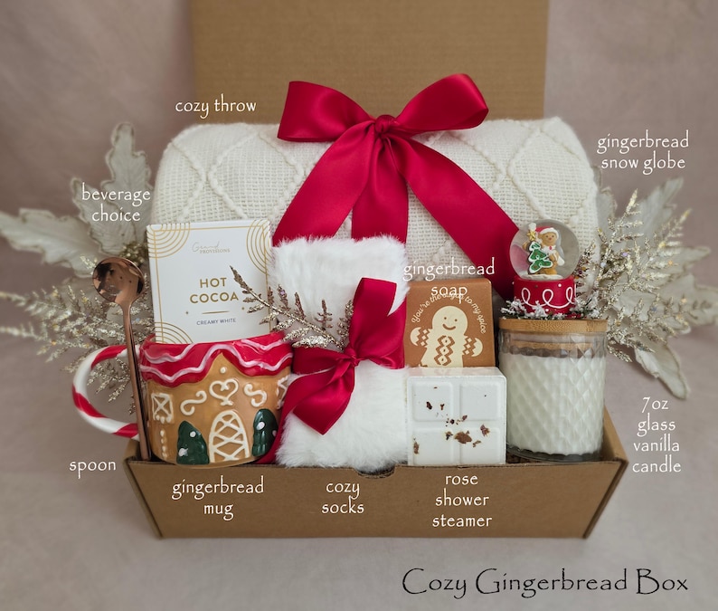 Cozy Christmas Gift Box for Women, Winter Self Care Relaxation Set - Etsy