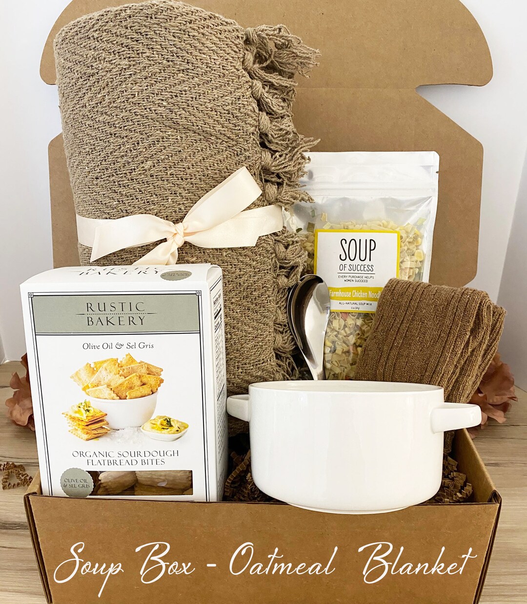 Get Well Spa Box for Women, Hygge Blanket Gift Box for Her, Sending ...