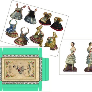 PDF Mini "pepita D'oliva" Paper Doll With Box, 2-sided,antique ...