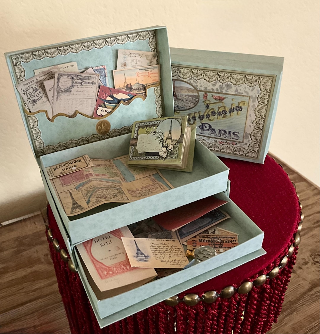 PDF Mini Paris Souvenir Box AND Ephemera for Dolls Antique Reproduction ...