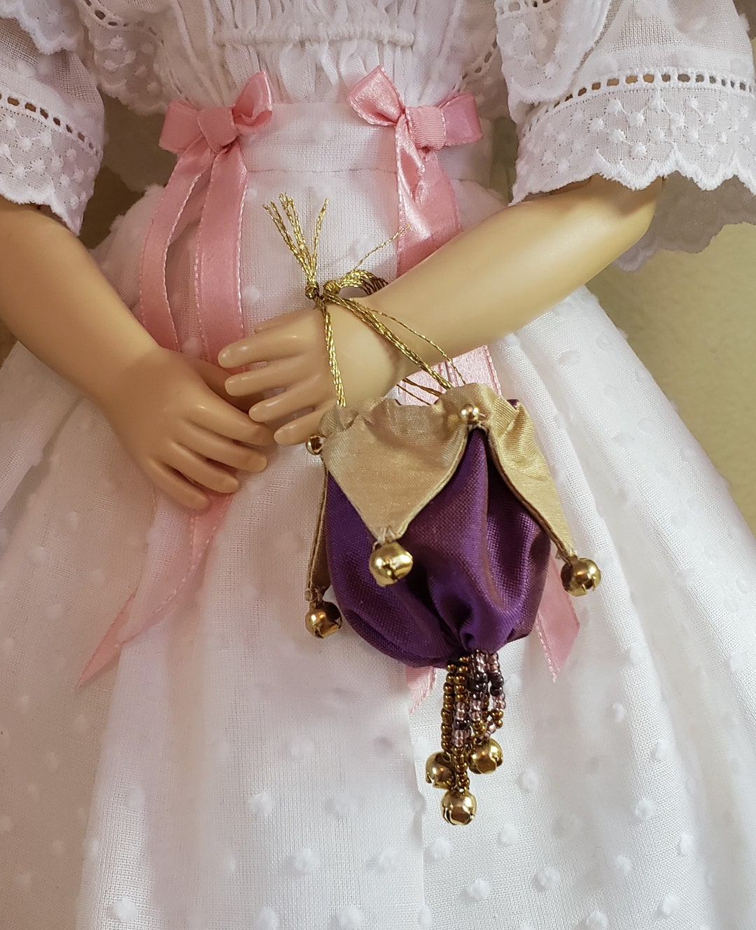 PAPER Pattern jester Reticule Purse for 12-18 Dolls by Nicki Burley ...