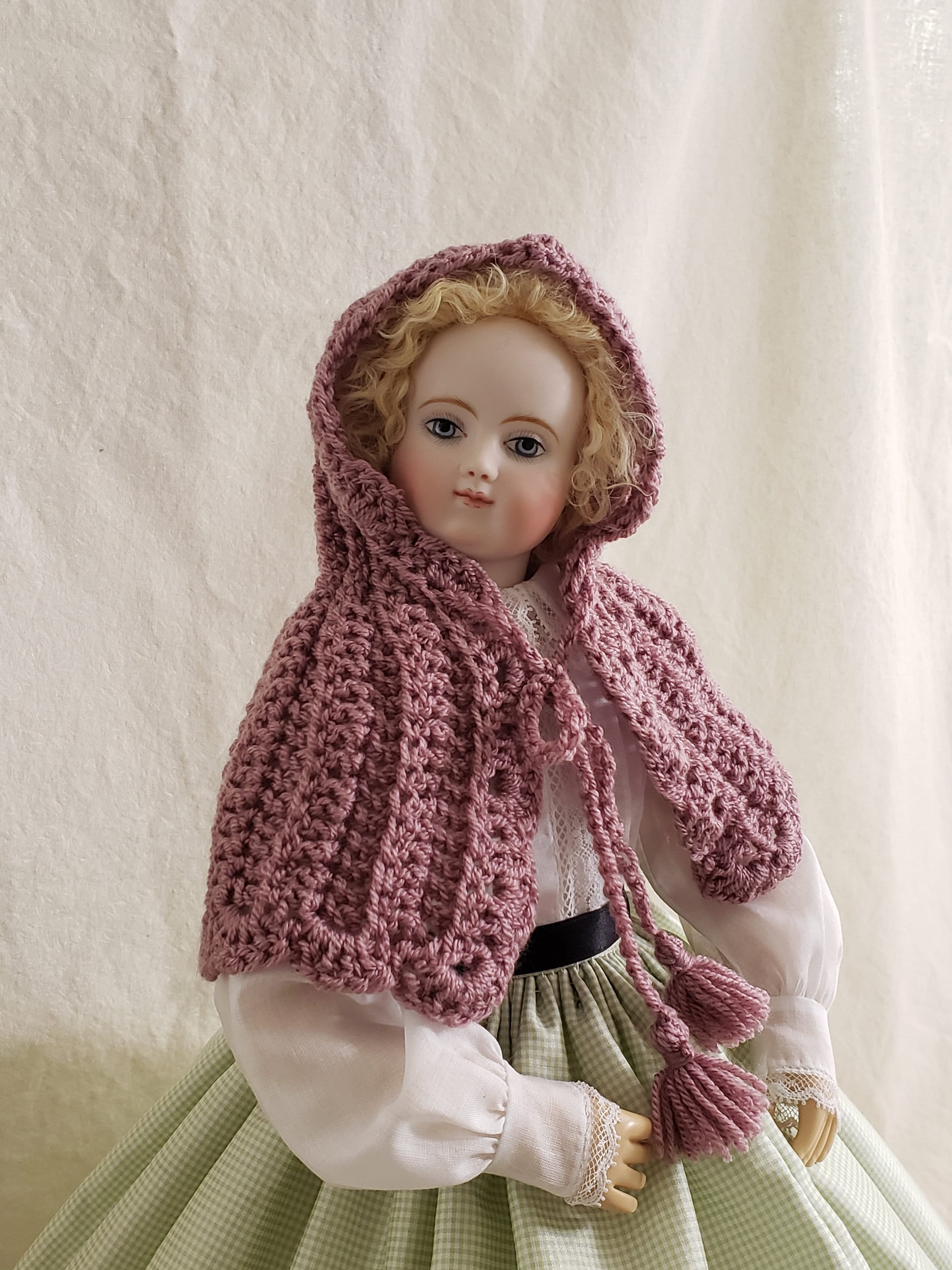 PDF PATTERN Crochet Doll's Hooded Cape 11 16 | Etsy