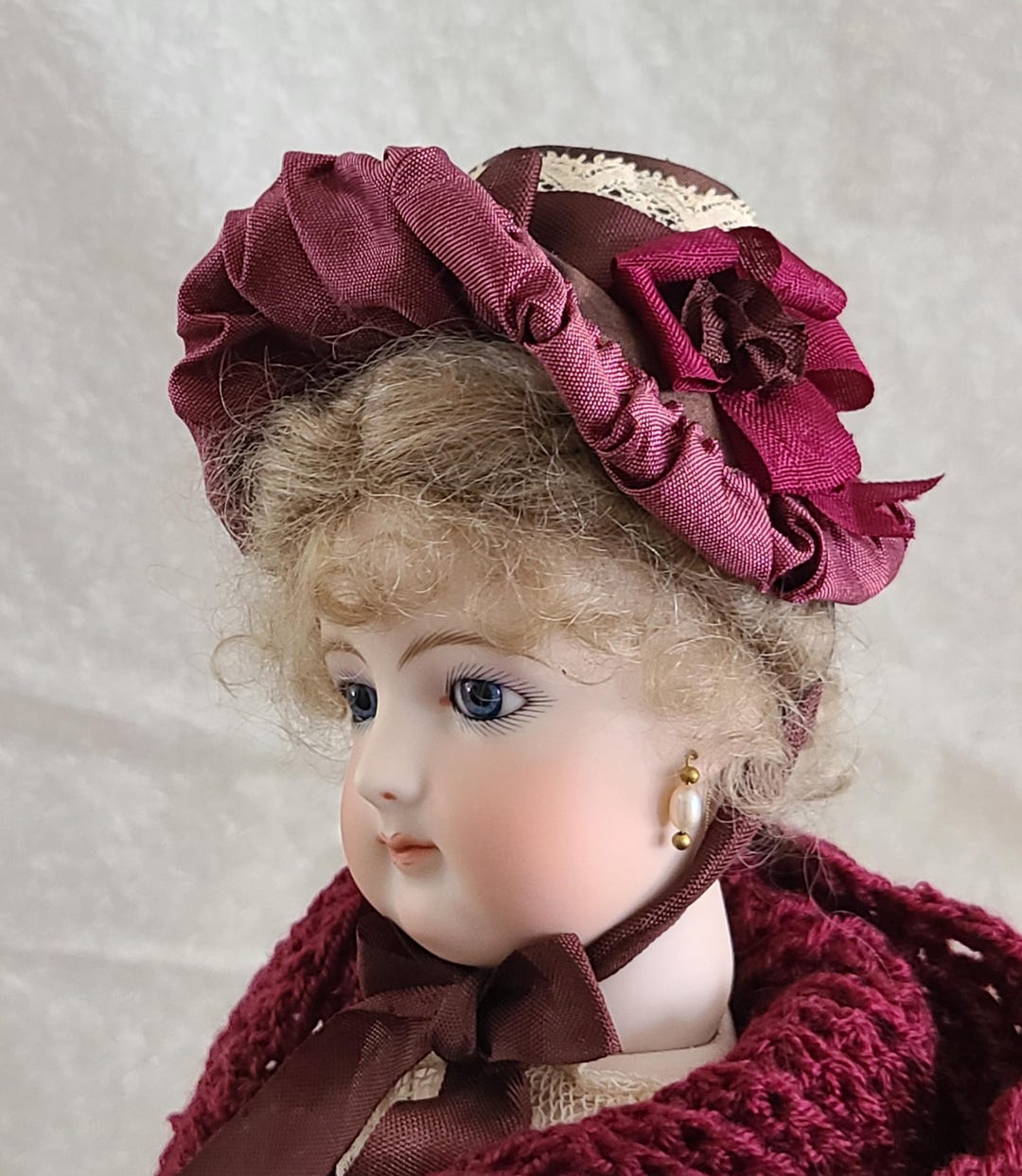 PDF PATTERN 1880s Bonnet for 14-16" Dolls French Fashion Antique ...
