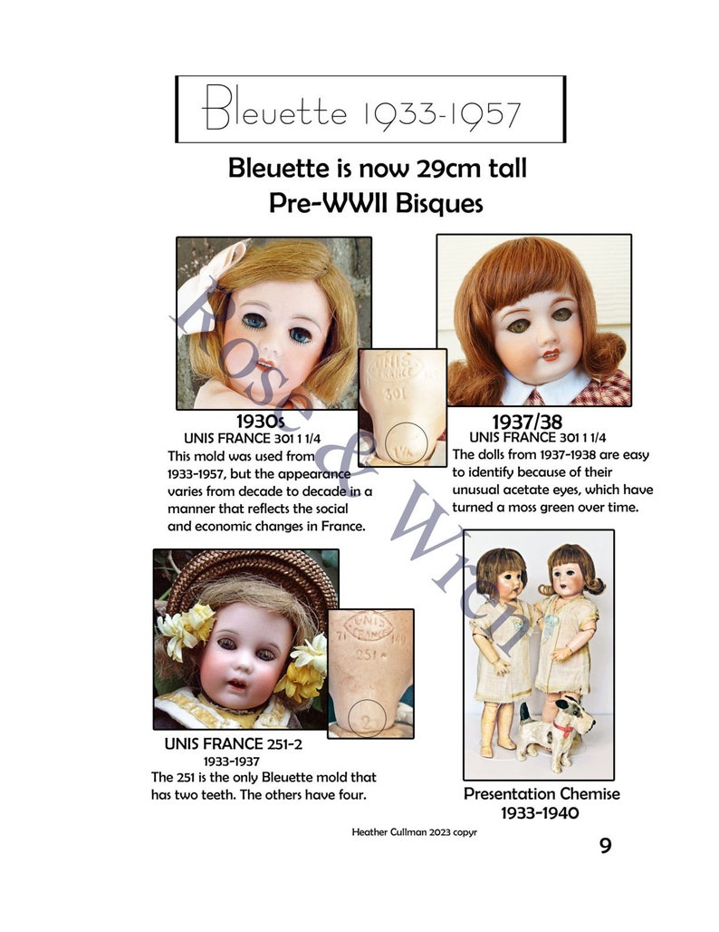 PDF BOOK "bleuette Demystified" Illustrated Doll Identification Guide ...