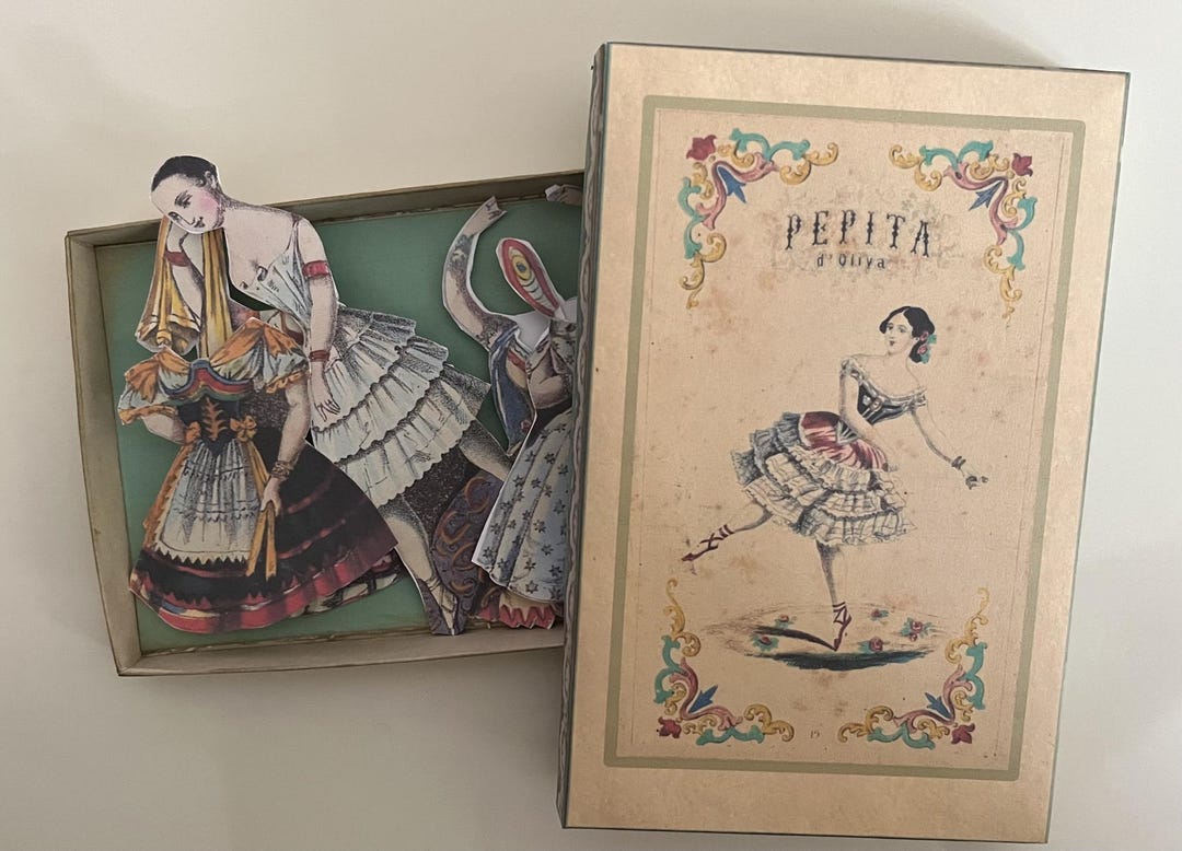 PDF Mini "pepita D'oliva" Paper Doll With Box, 2-sided,antique ...